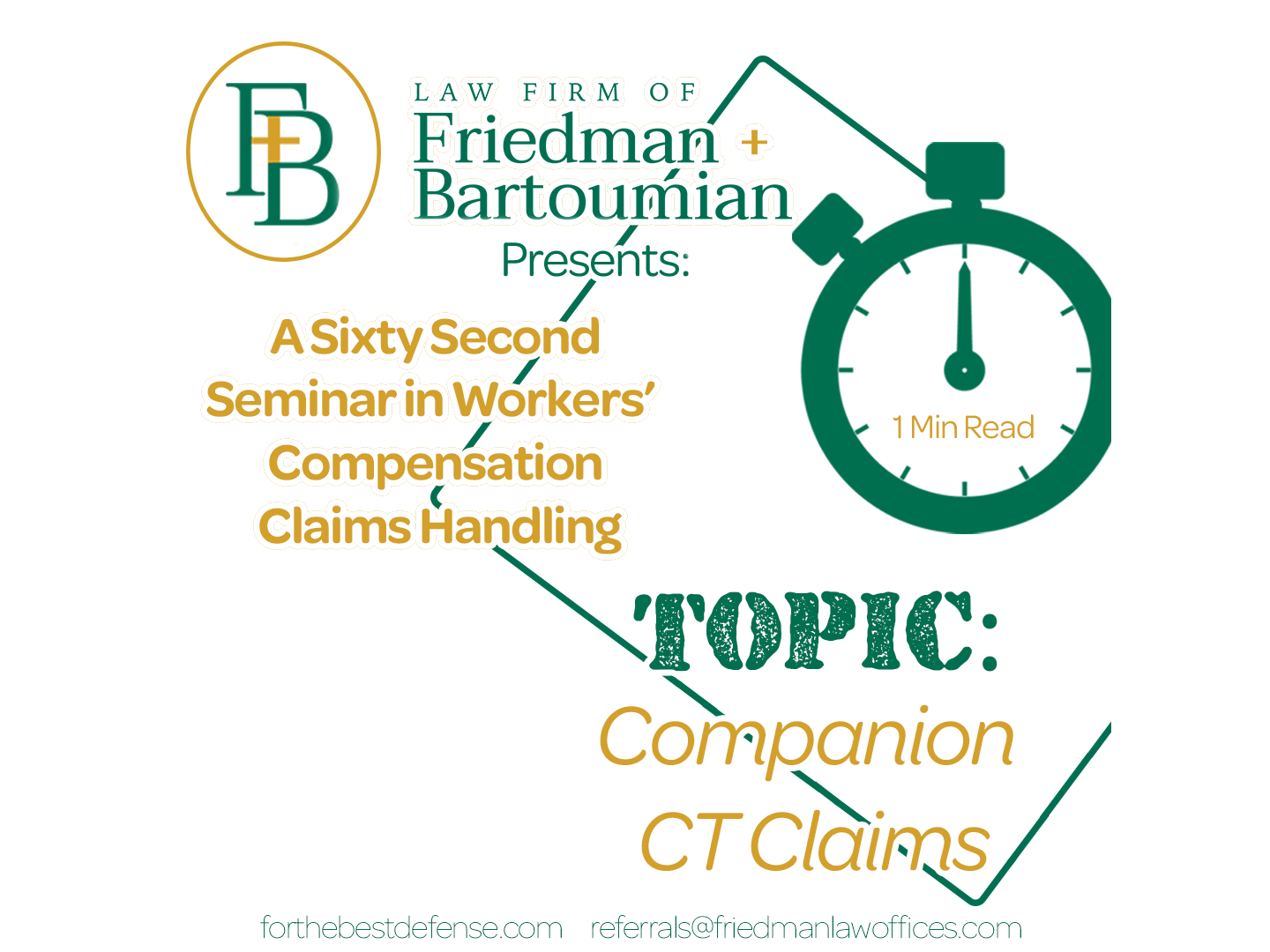 Companion CT Claims: A 60-Second Seminar in Workers' Compensation ...