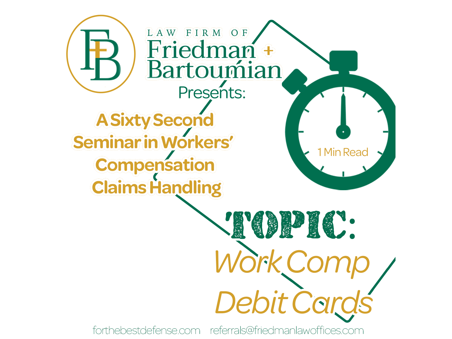 Work Comp Debit Cards: A 60-Second Seminar in Workers' Compensation ...
