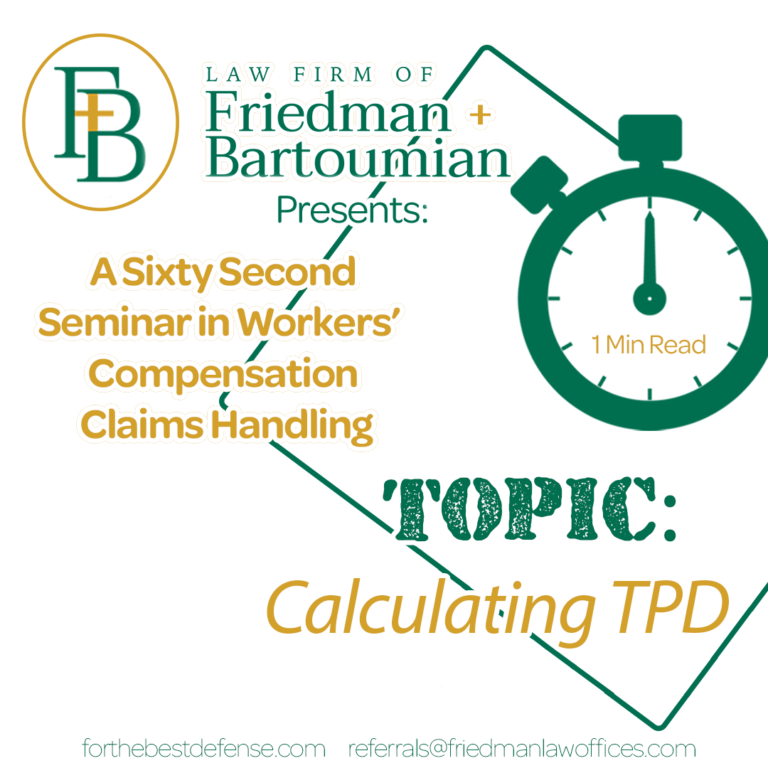 Calculating TPD: A 60-Second Seminar in Workers' Compensation Claims ...